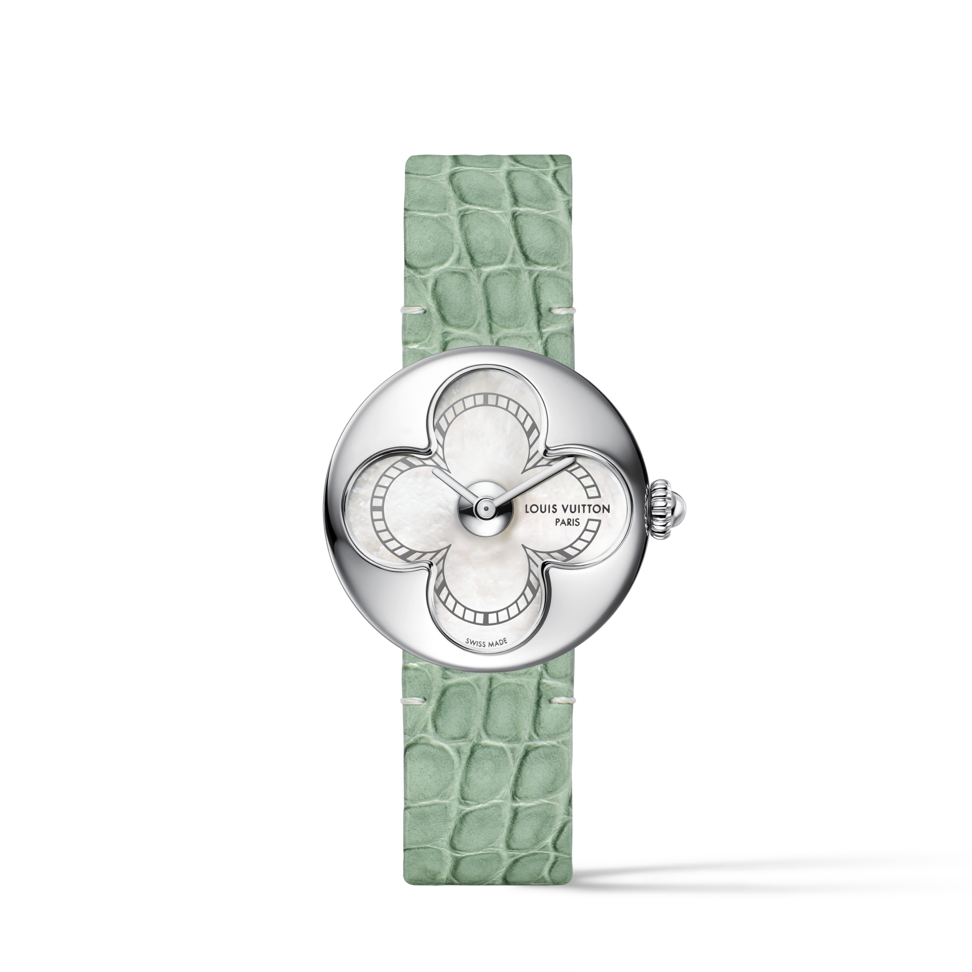 Color Blossom Sage Green Alligator Strap - All Watches | LOUIS VUITTON