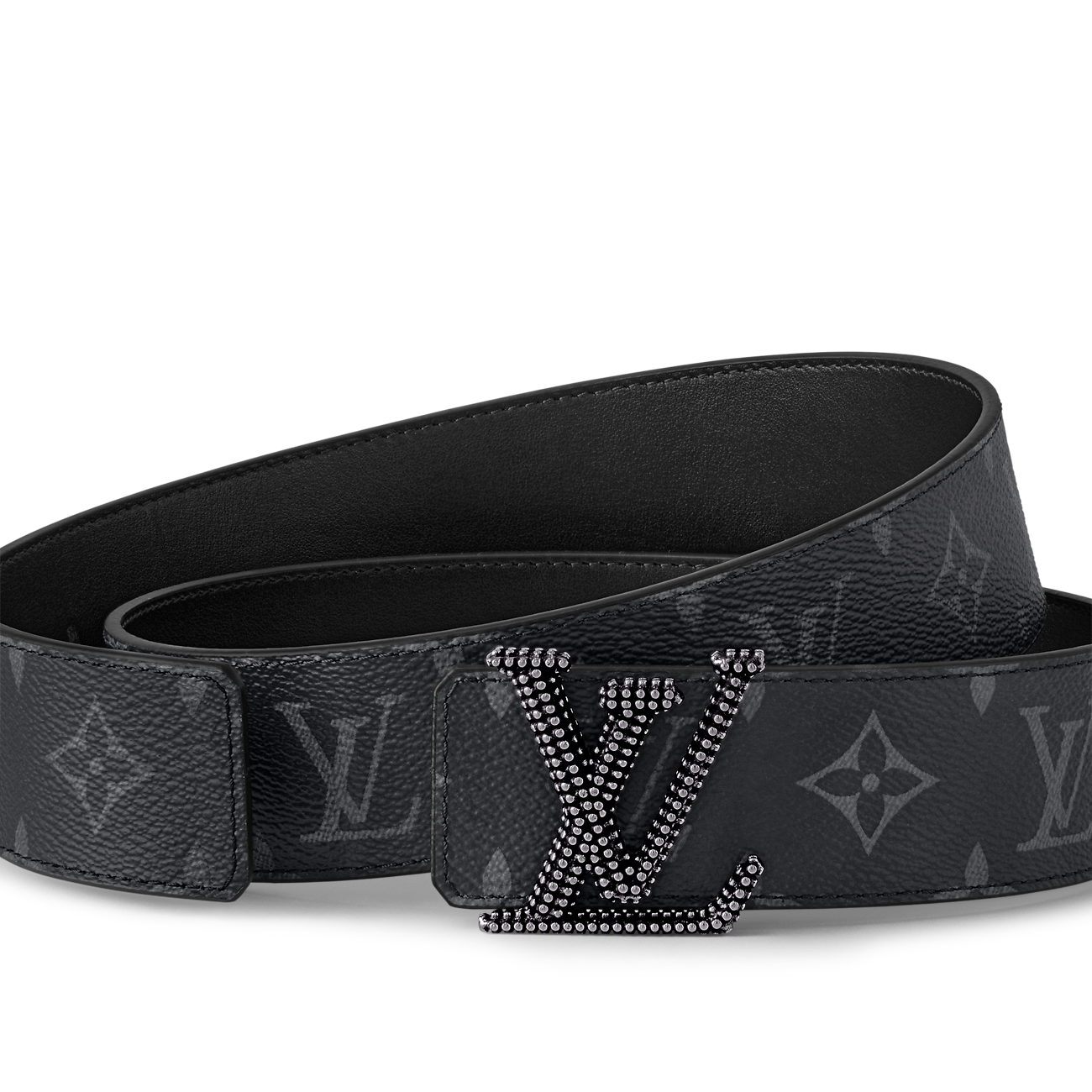 LV Initiales Studs 40mm Reversible Belt Monogram Eclipse - Accessories ...