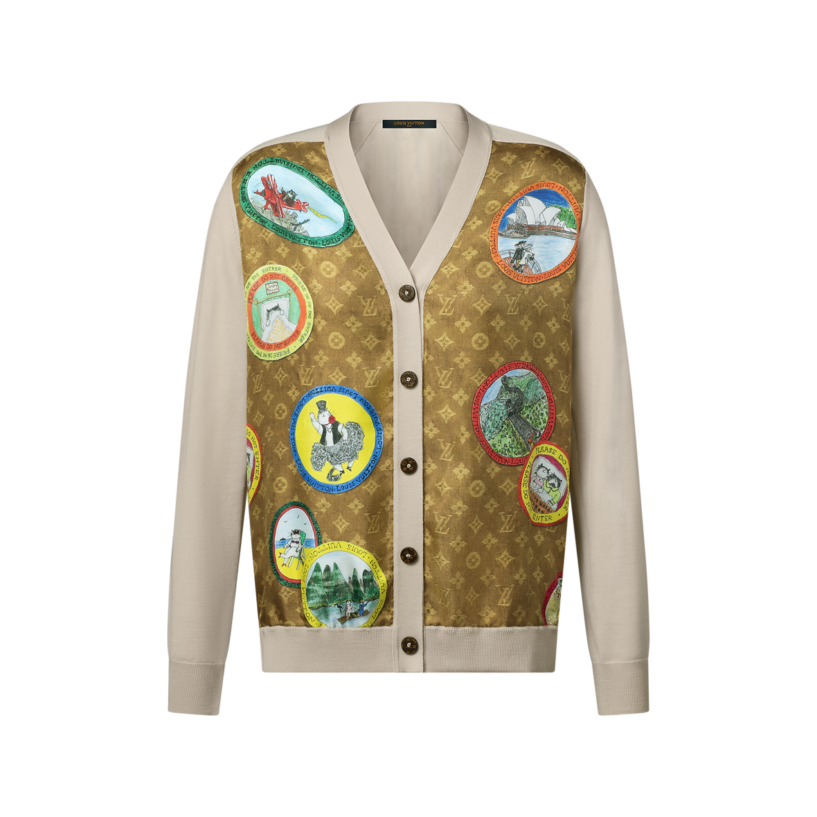 Monogram Cat Stamp Cardigan - Ready-to-Wear | LOUIS VUITTON